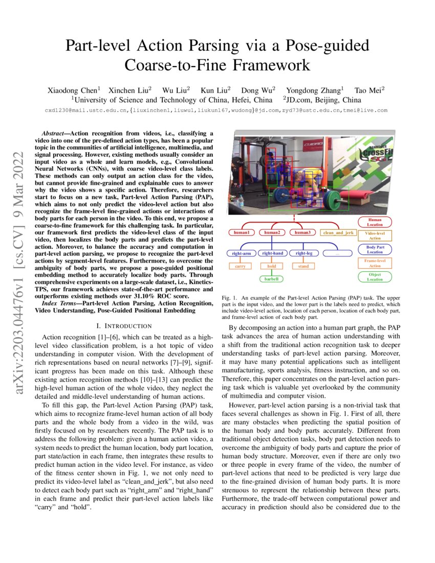 Part-level Action Parsing via a Pose-guided Coarse-to-Fine Framework | DeepAI