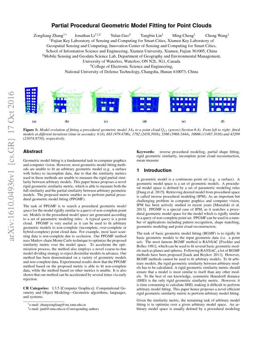 Partial Procedural Geometric Model Fitting for Point Clouds | DeepAI