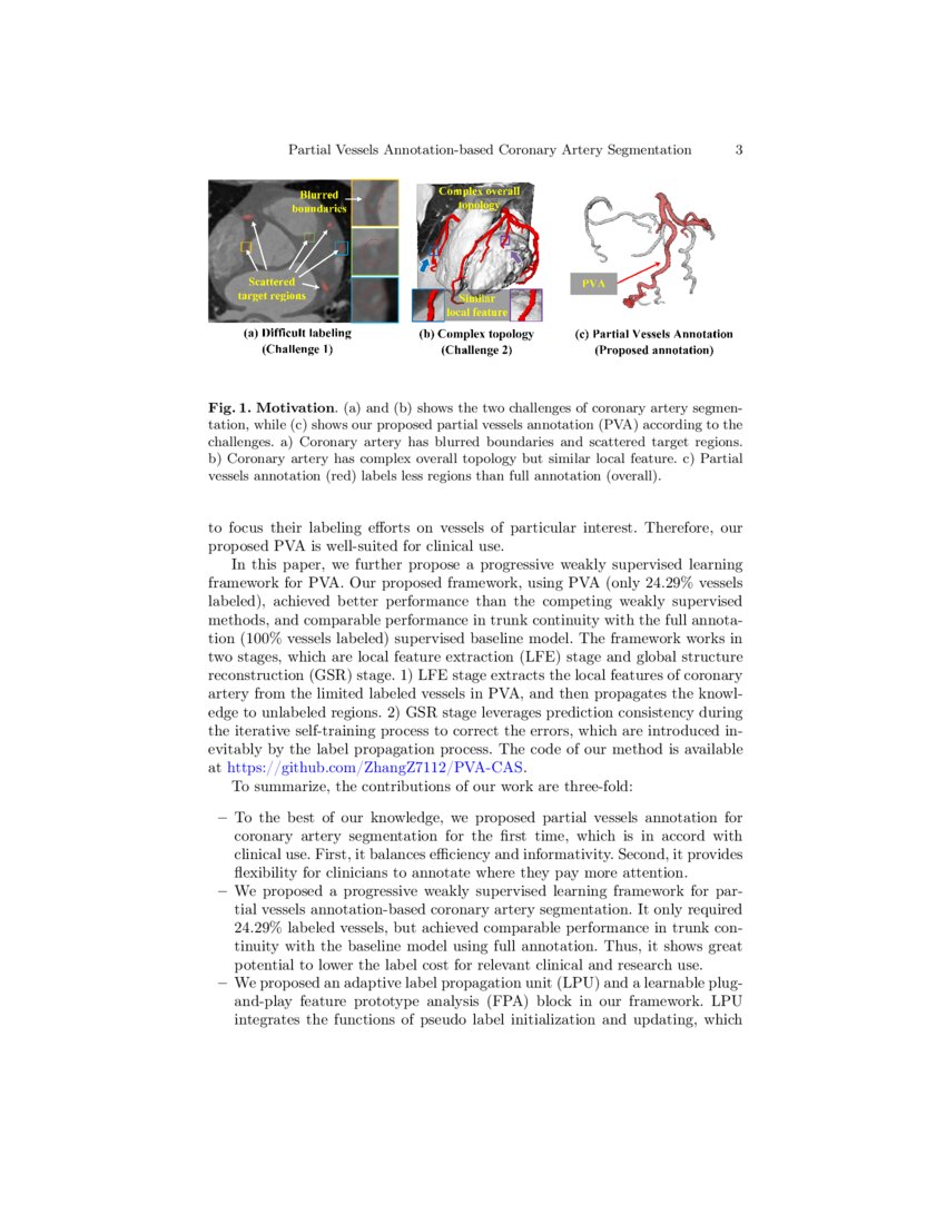 Partial Vessels Annotation-based Coronary Artery Segmentation with Self-training and Prototype ...