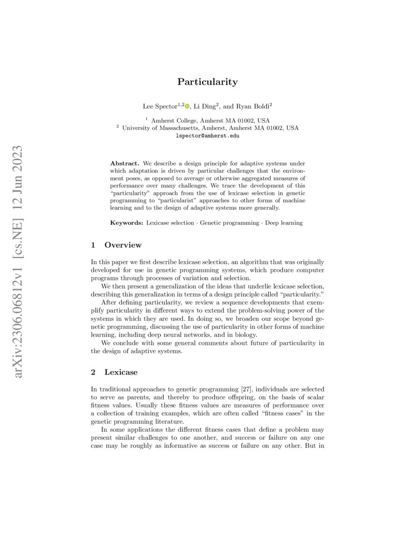 Particularity | DeepAI