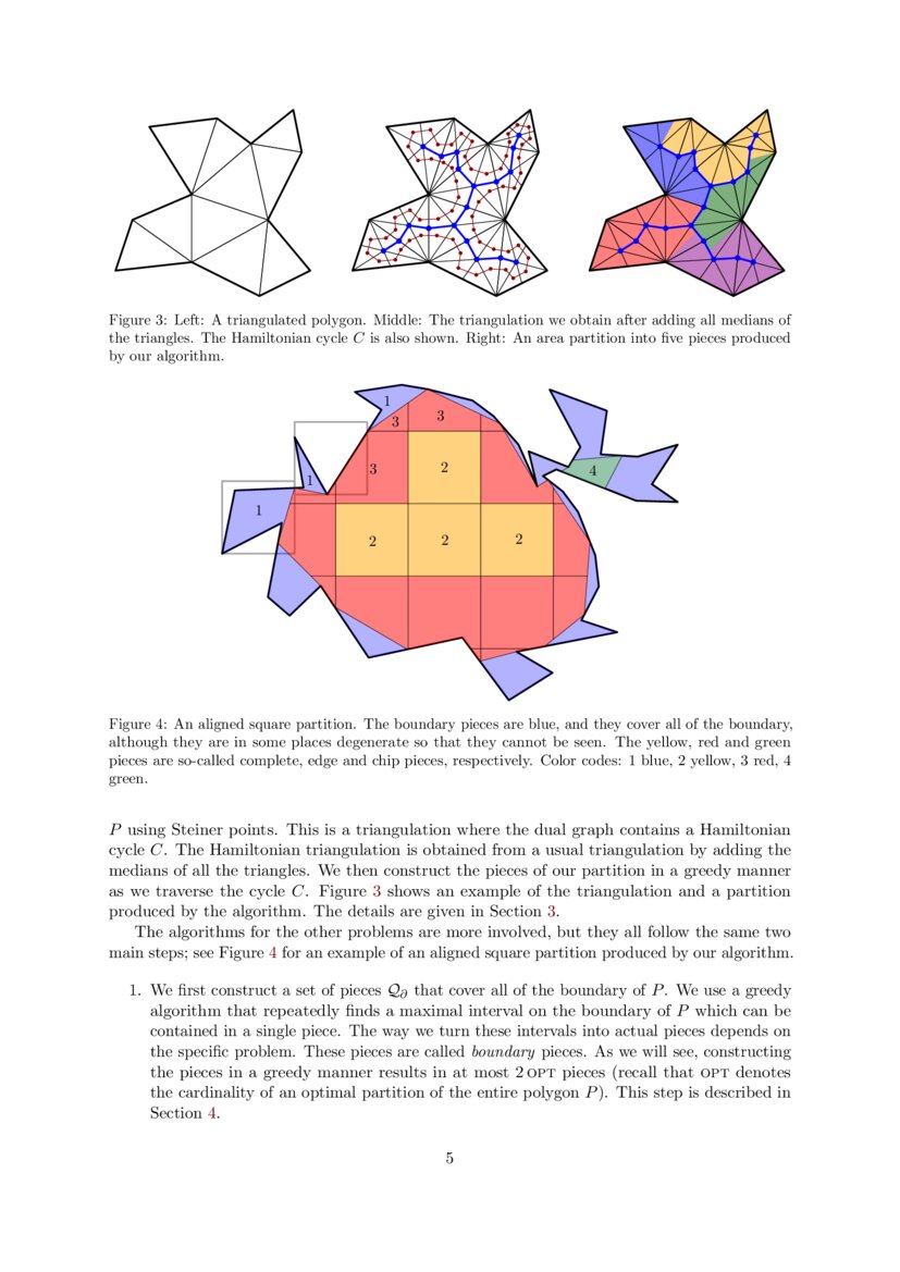 Partitioning a Polygon Into Small Pieces | DeepAI