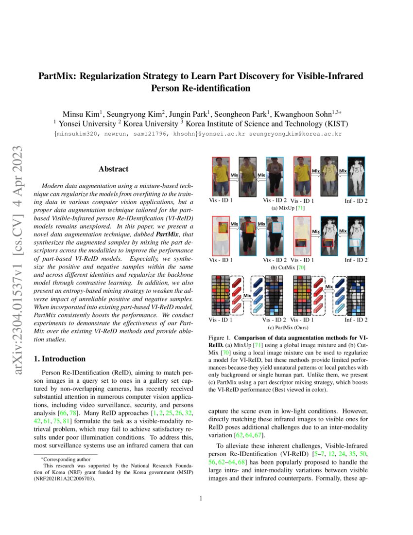 PartMix: Regularization Strategy to Learn Part Discovery for Visible ...