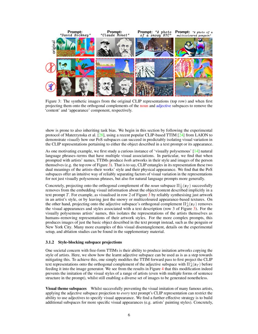 Parts of Speech-Grounded Subspaces in Vision-Language Models | DeepAI