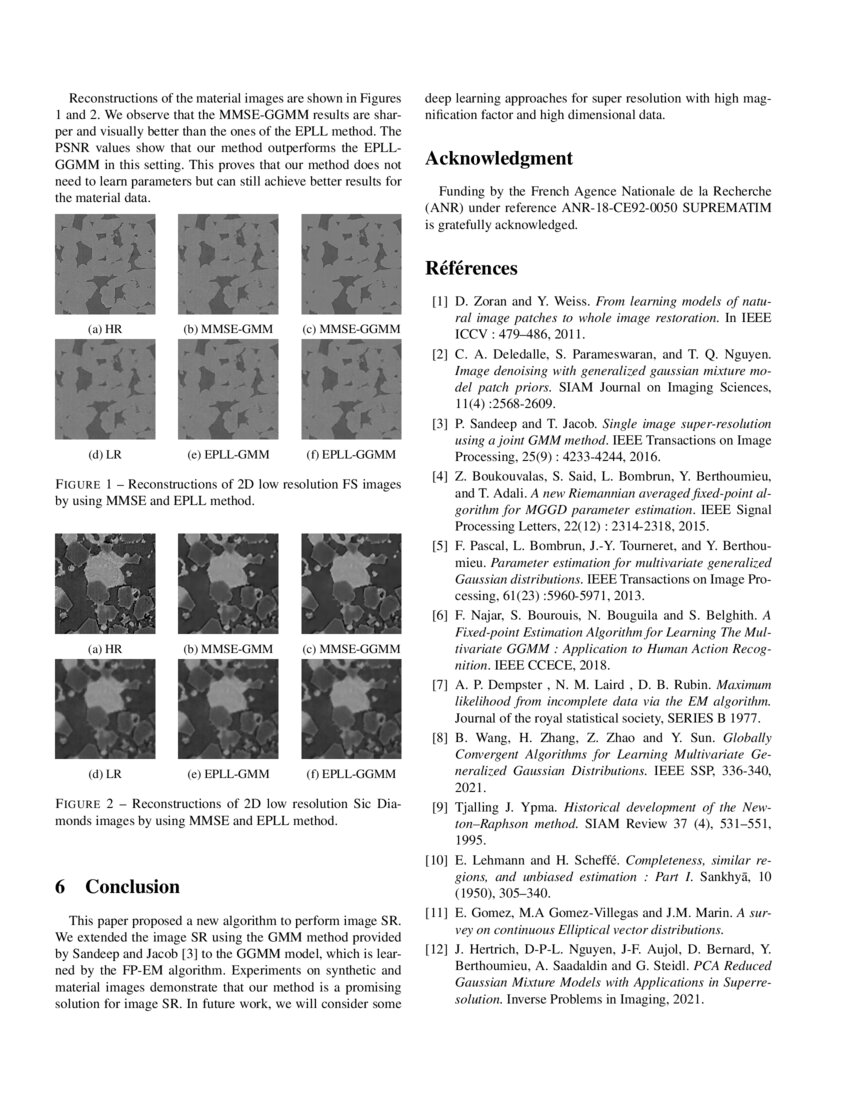 Patch Based Image Super Resolution Using Generalized Gaussian Mixture Model Deepai