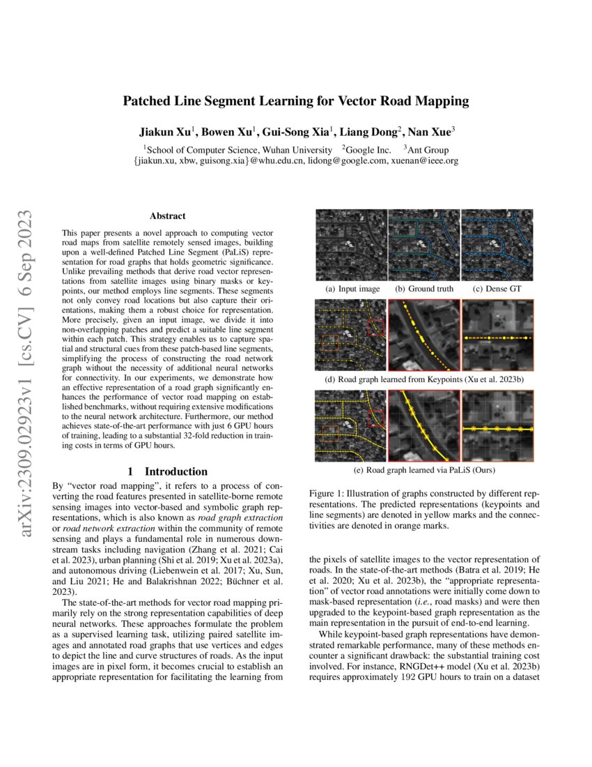 Patched Line Segment Learning for Vector Road Mapping | DeepAI