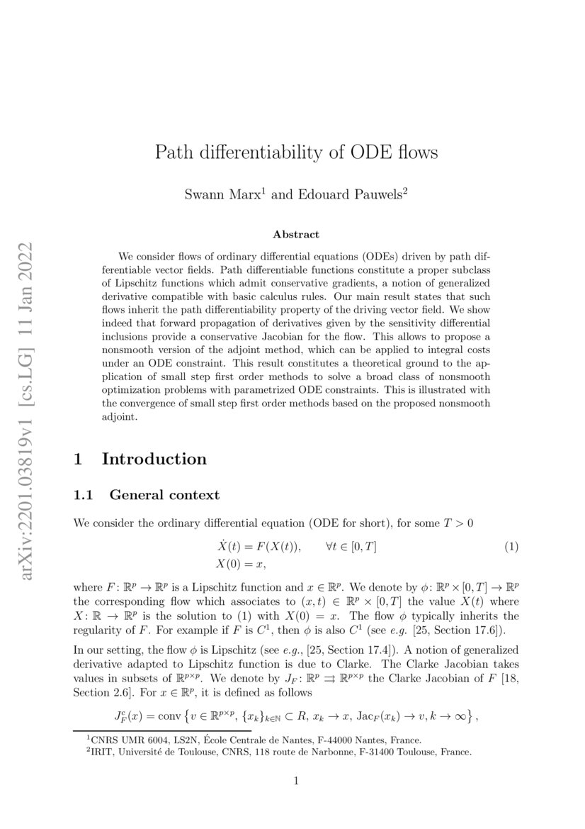 Path differentiability of ODE flows | DeepAI