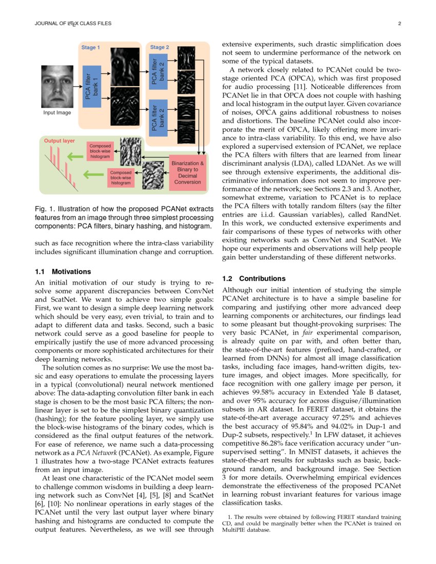 PCANet: A Simple Deep Learning Baseline for Image Classification? | DeepAI