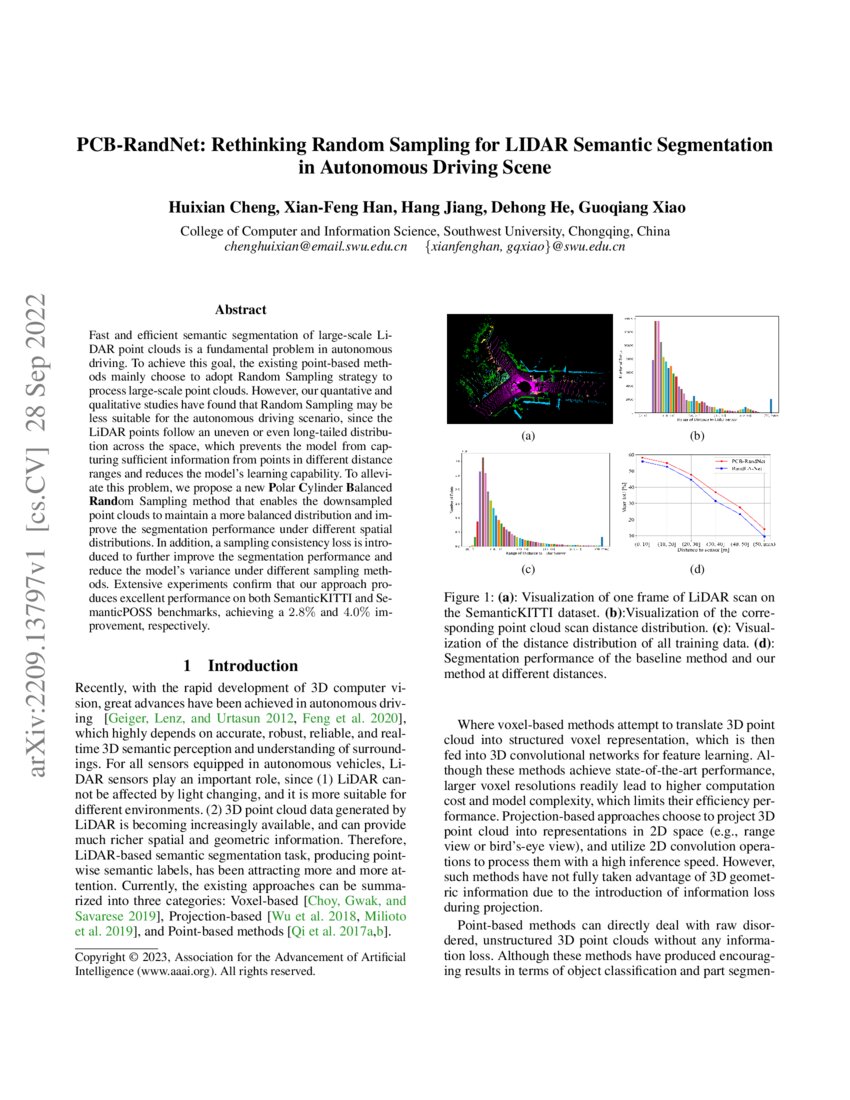 Pcb Randnet Rethinking Random Sampling For Lidar Semantic Segmentation