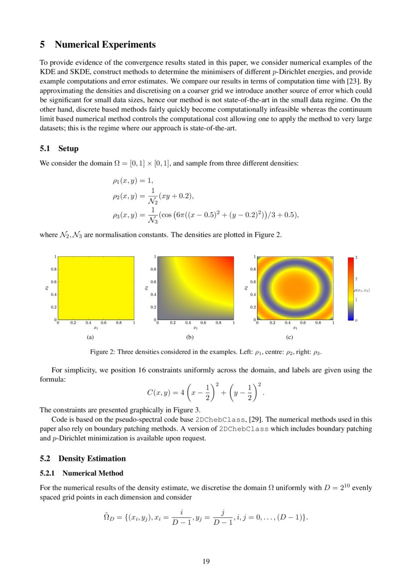 PDE-Inspired Algorithms for Semi-Supervised Learning on Point Clouds | DeepAI