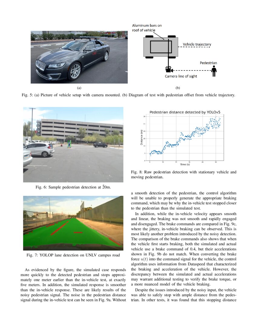Pedestrian Emergency Braking in Ten Weeks | DeepAI