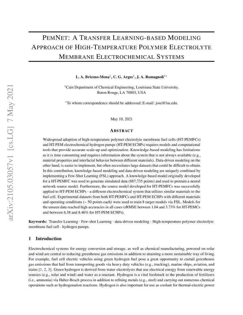 PEMNET: A Transfer Learning-based Modeling Approach of High-Temperature ...