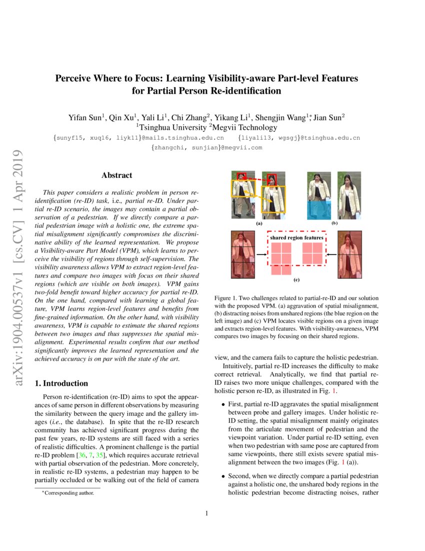 Perceive Where to Focus: Learning Visibility-aware Part-level Features ...