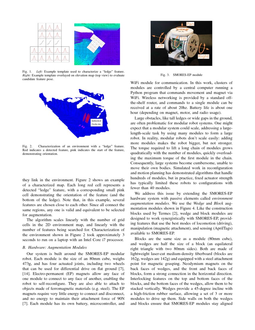 Perception-Informed Autonomous Environment Augmentation With Modular Robots | DeepAI