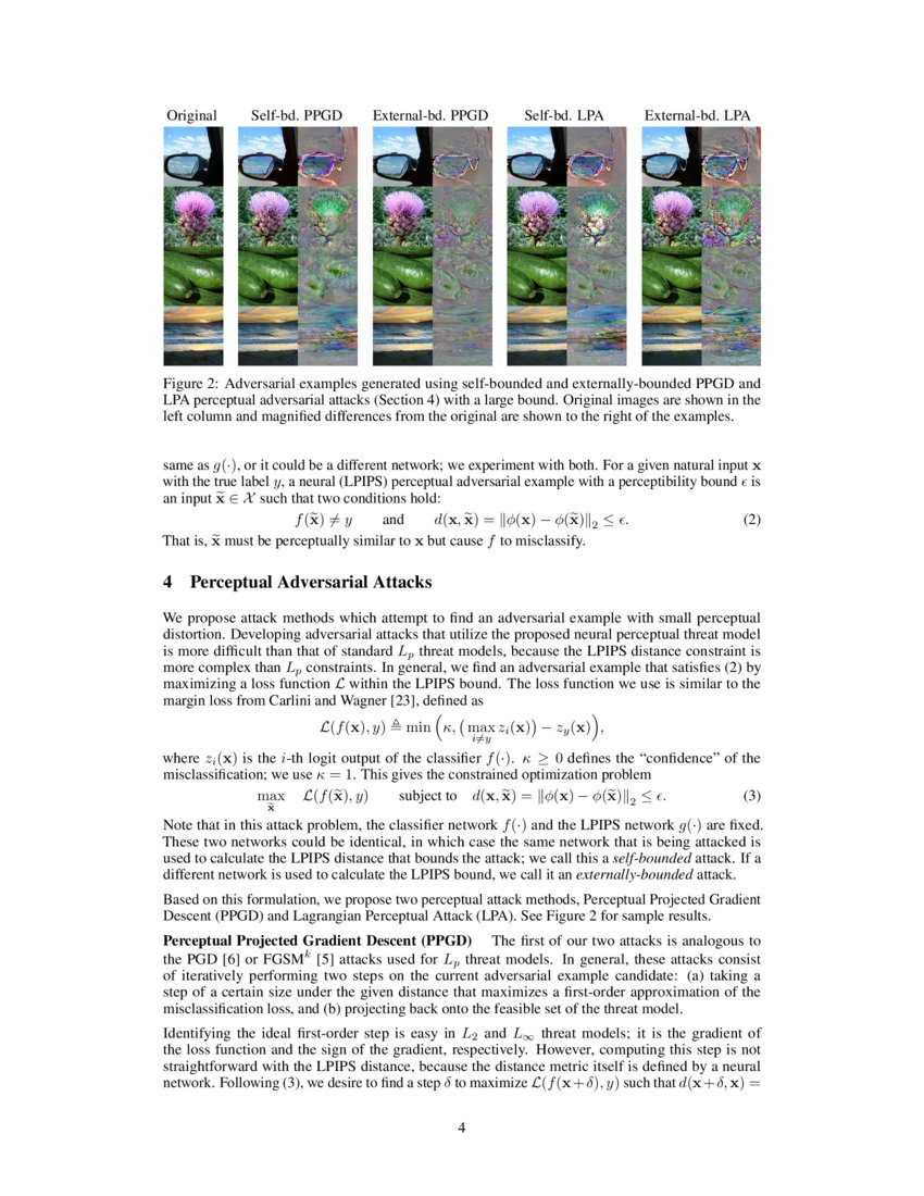 Perceptual Adversarial Robustness: Defense Against Unseen Threat Models ...