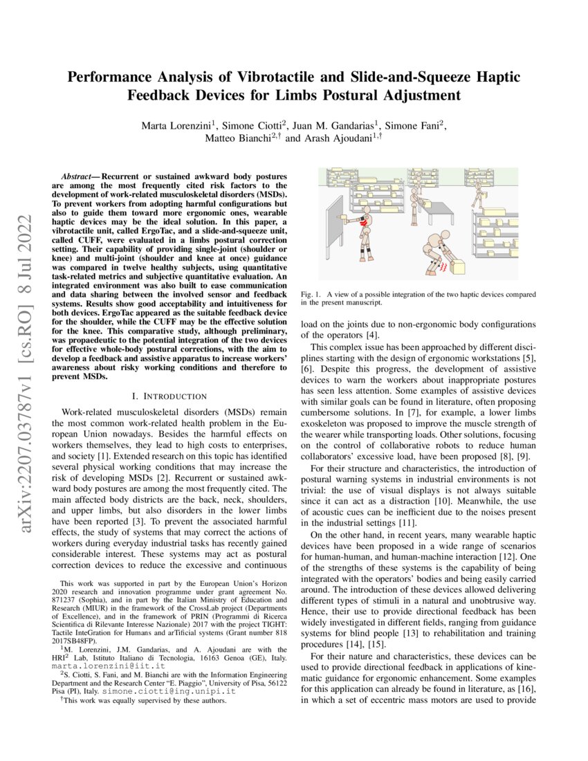 Performance Analysis of Vibrotactile and Slide-and-Squeeze Haptic ...