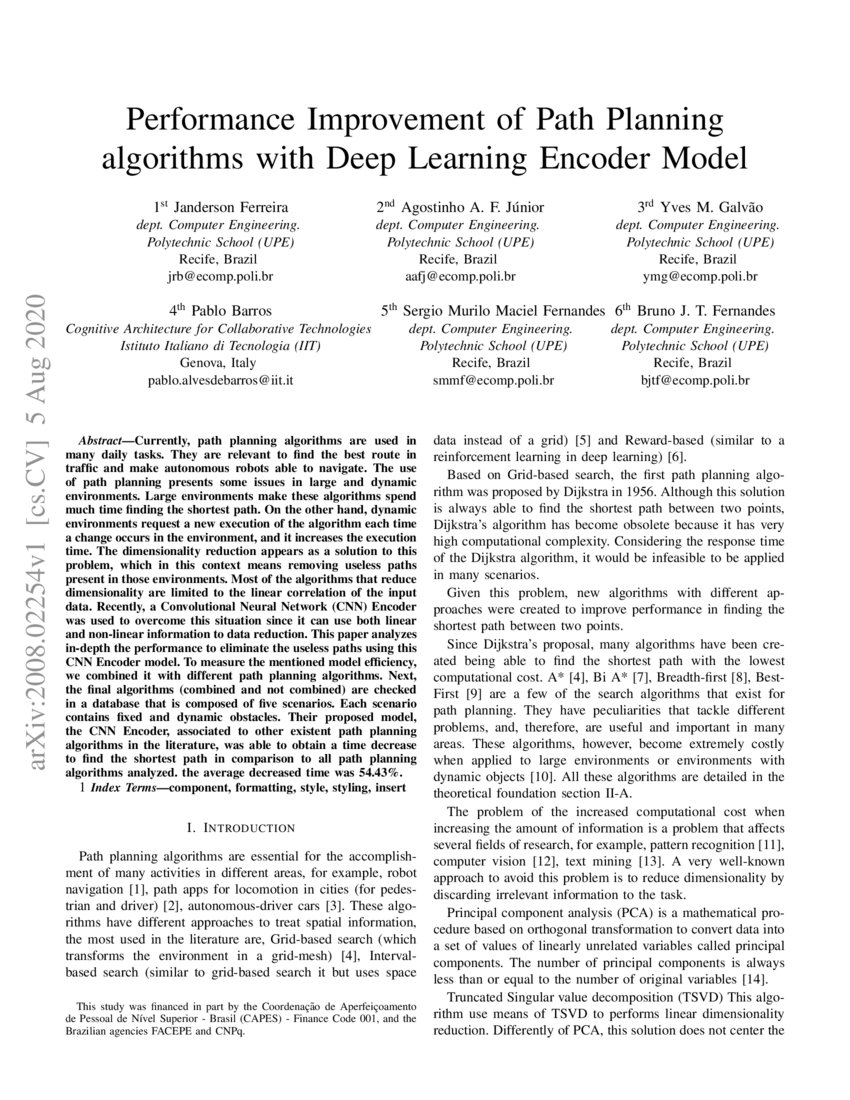 Performance Improvement Of Path Planning Algorithms With Deep Learning
