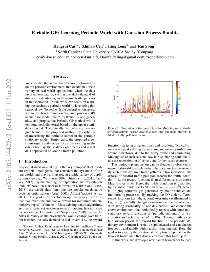 Periodic-GP: Learning Periodic World with Gaussian Process Bandits | DeepAI