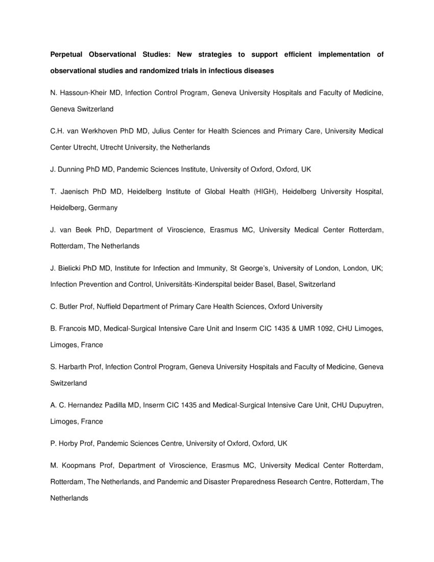 Perpetual Observational Studies: New strategies to support efficient ...