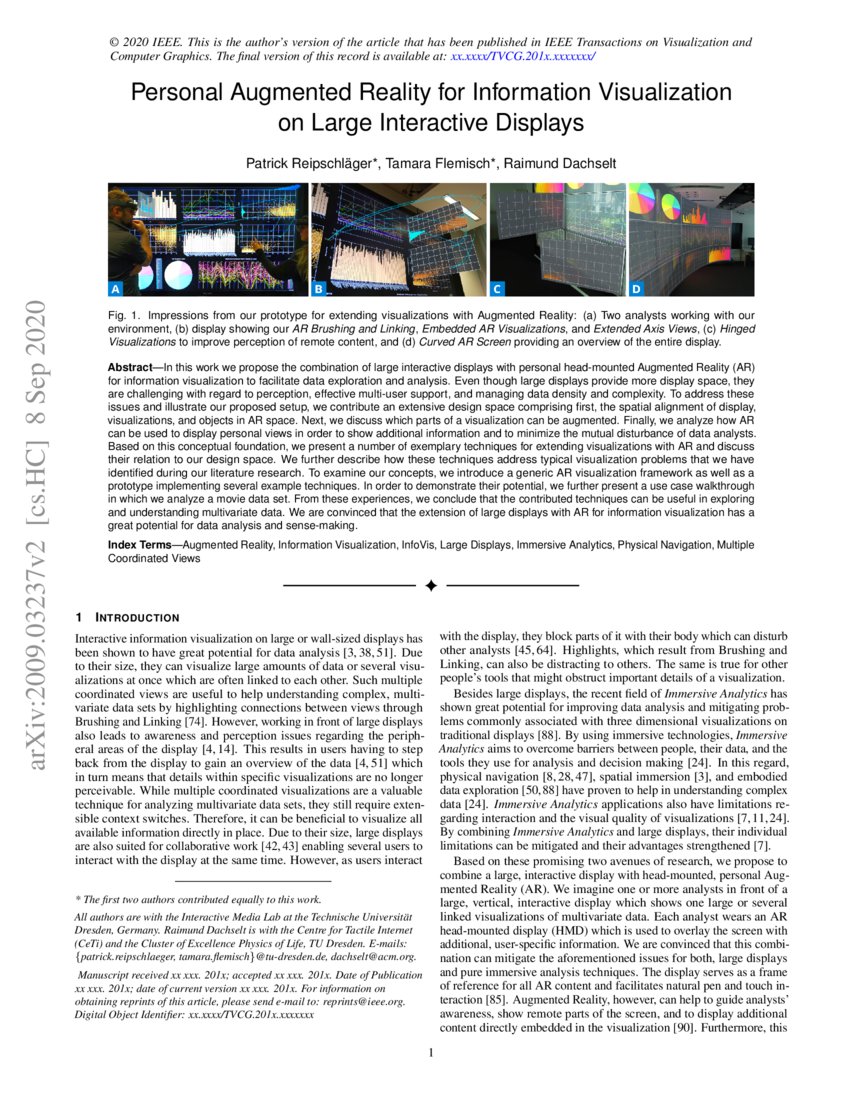 Personal Augmented Reality for Information Visualization on Large ...