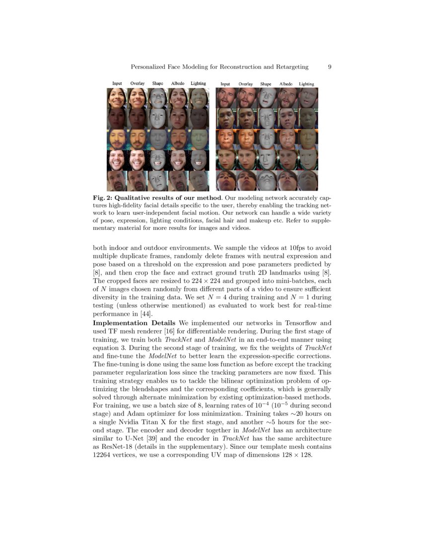 Personalized Face Modeling for Improved Face Reconstruction and Motion ...
