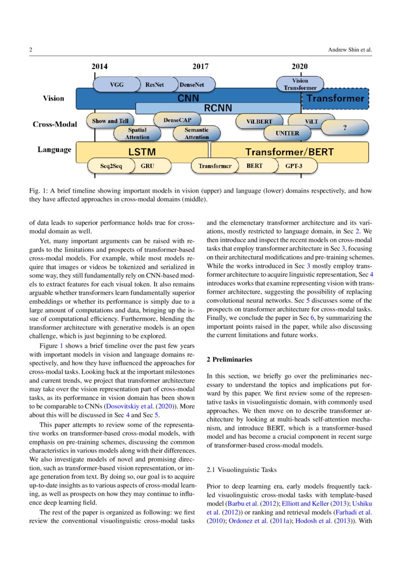Perspectives and Prospects on Transformer Architecture for Cross-Modal ...