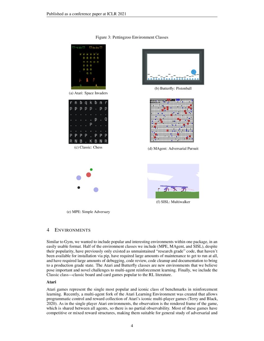 PettingZoo: Gym for Multi-Agent Reinforcement Learning | DeepAI