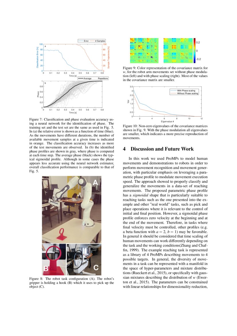 Phase Distribution in Probabilistic Movement Primitives, Representing ...