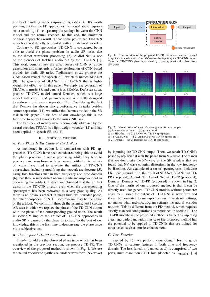 Phase Repair for Time-Domain Convolutional Neural Networks in Music ...