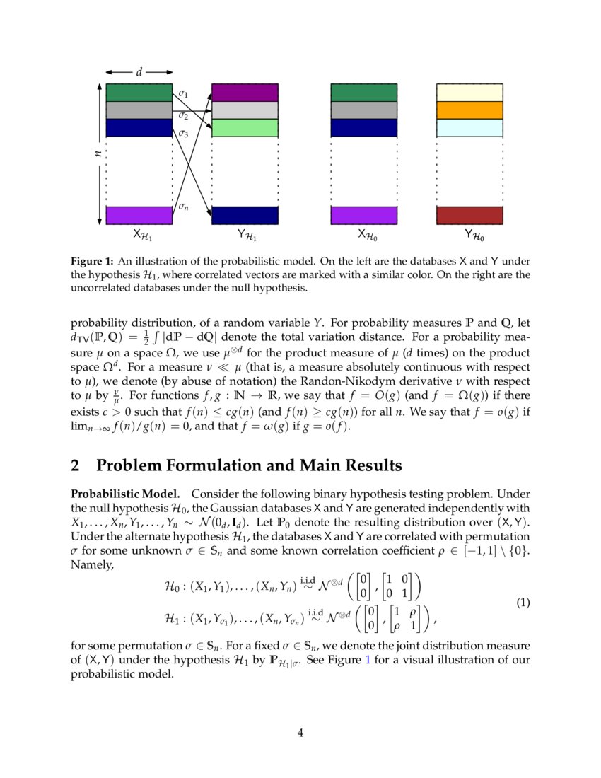 Phase Transitions in the Detection of Correlated Databases | DeepAI