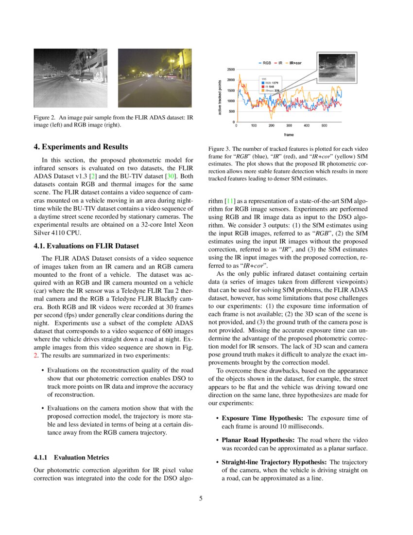 Photometric Correction For Infrared Sensors Deepai