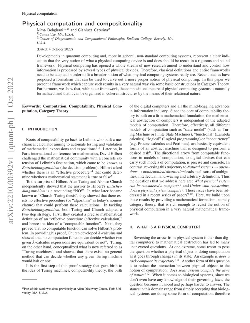 Physical computation and compositionality | DeepAI