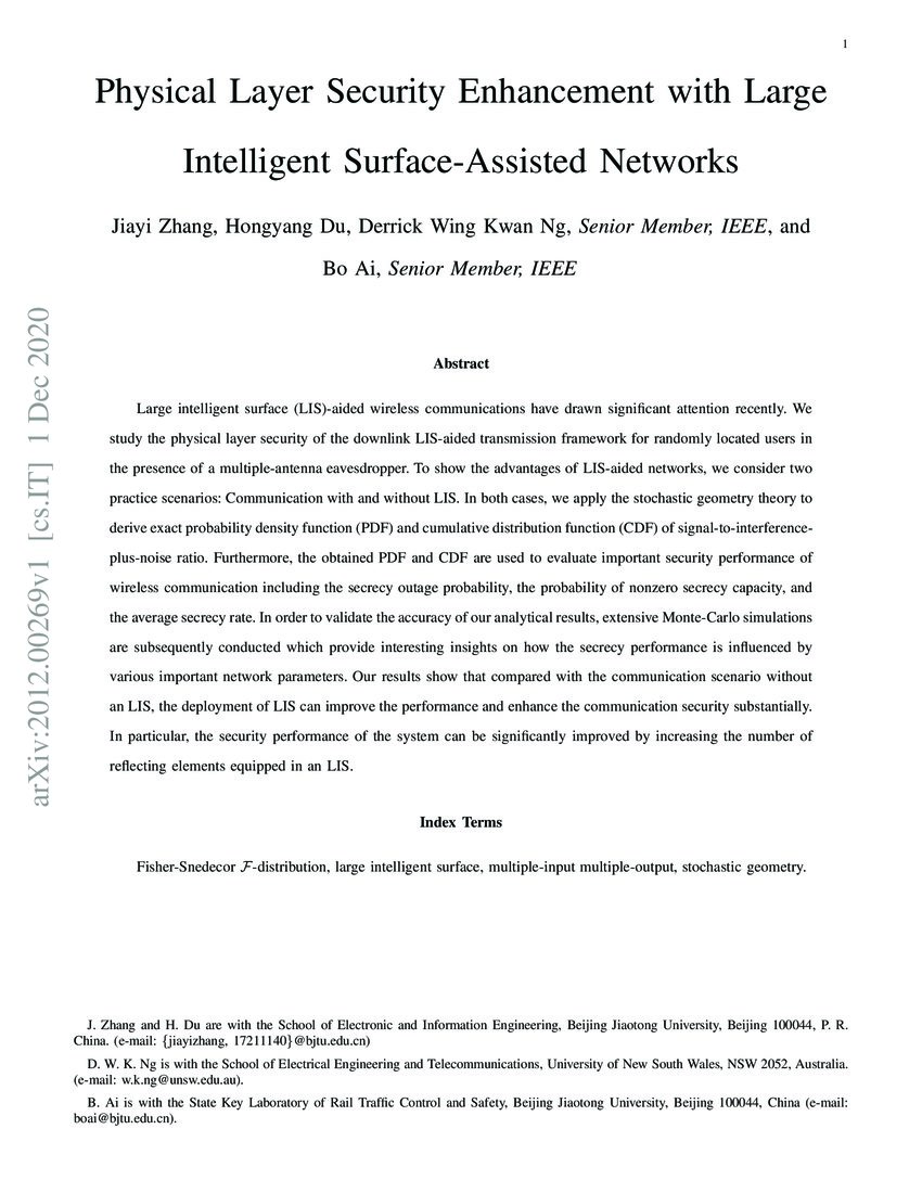 Physical Layer Security Enhancement With Reconfigurable Intelligent