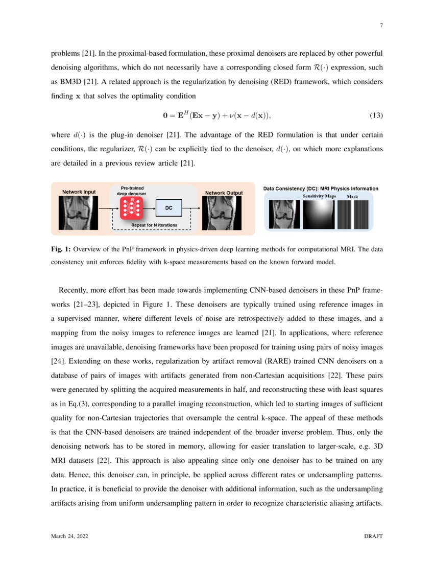 Physics-Driven Deep Learning for Computational Magnetic Resonance Imaging | DeepAI