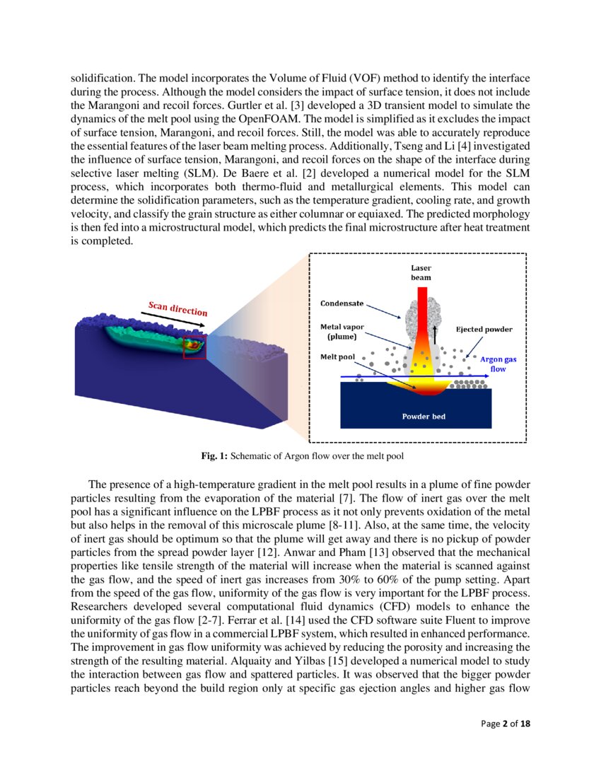 Physics-Informed Machine Learning of Argon Gas-Driven Melt Pool Dynamics | DeepAI