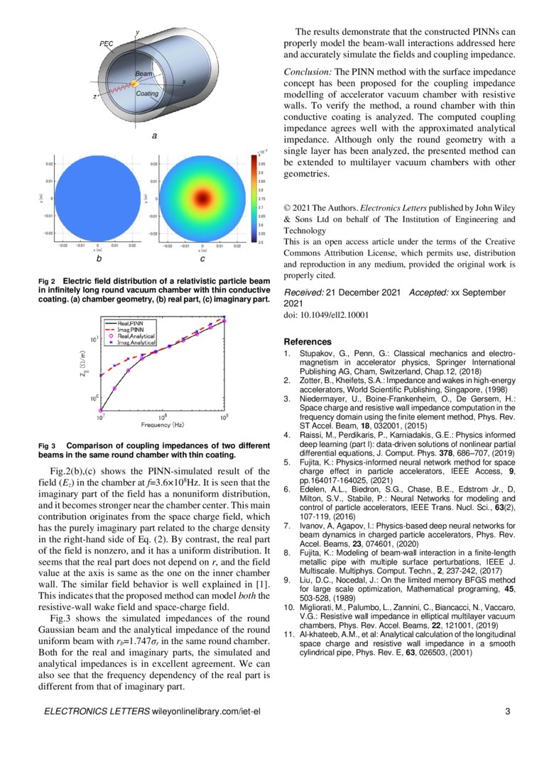 Physics-informed neural network method for modelling beam-wall interactions | DeepAI