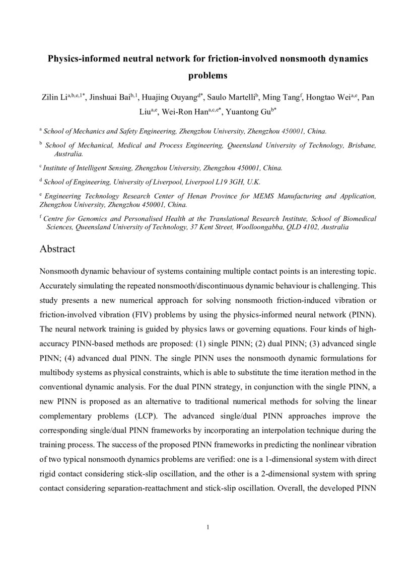 Physics Informed Neural Network For Friction Involved Nonsmooth