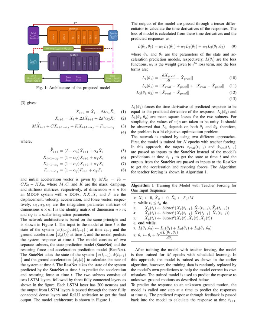 Physics Informed Recurrent Neural Networks for Seismic Response Evaluation of Nonlinear Systems ...