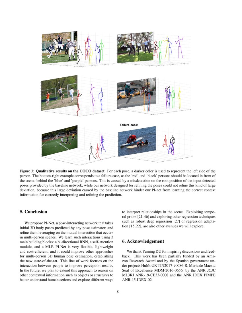 PI-Net: Pose Interacting Network for Multi-Person Monocular 3D Pose Estimation | DeepAI