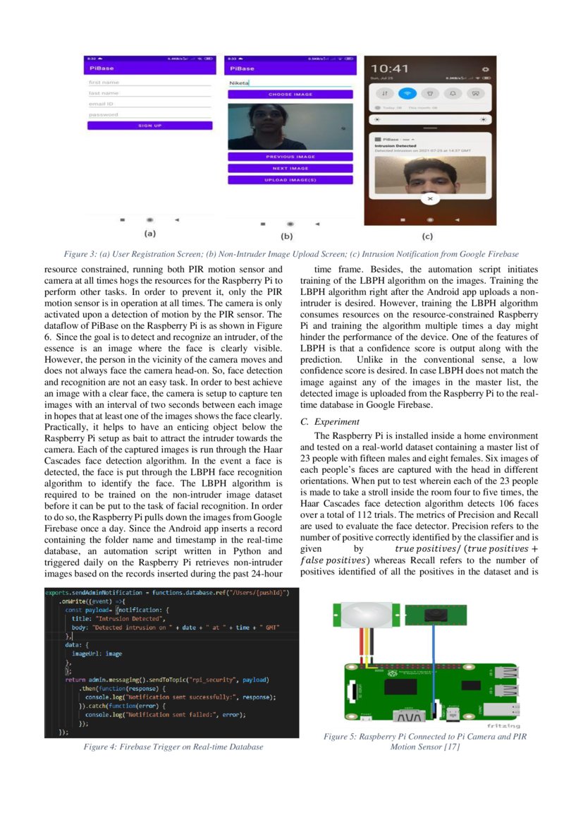 PiBase: An IoT-based Security System using Raspberry Pi and Google Firebase | DeepAI