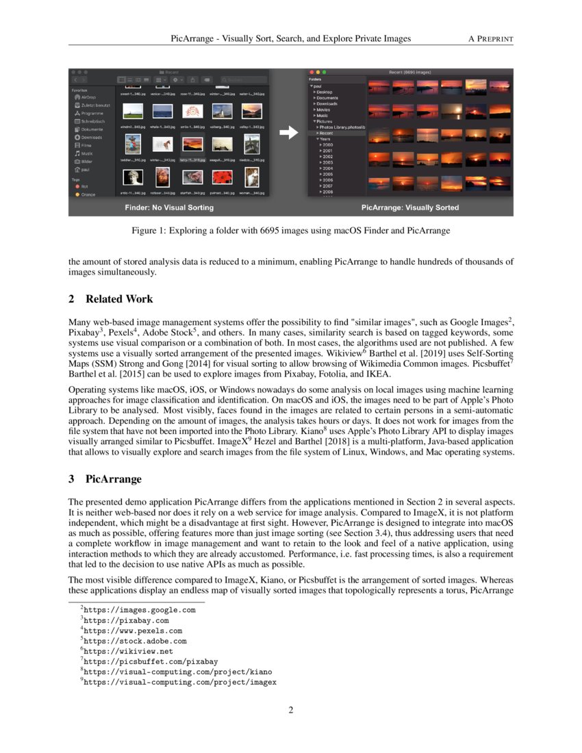 PicArrange – Visually Sort, Search, and Explore Private Images on a Mac Computer | DeepAI