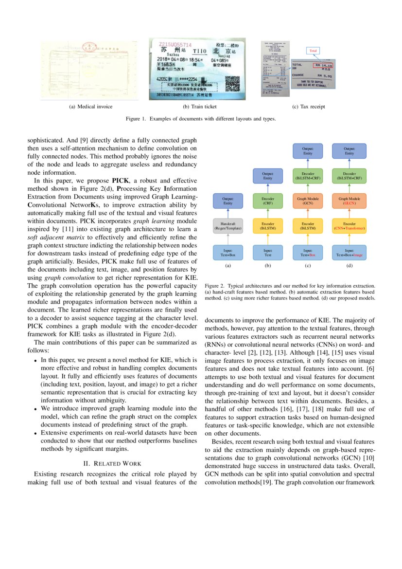 PICK: Processing Key Information Extraction from Documents using Improved Graph Learning ...