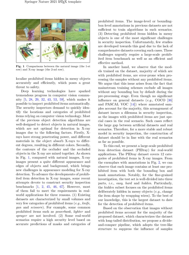 PIDray: A Large-scale X-ray Benchmark for Real-World Prohibited Item ...