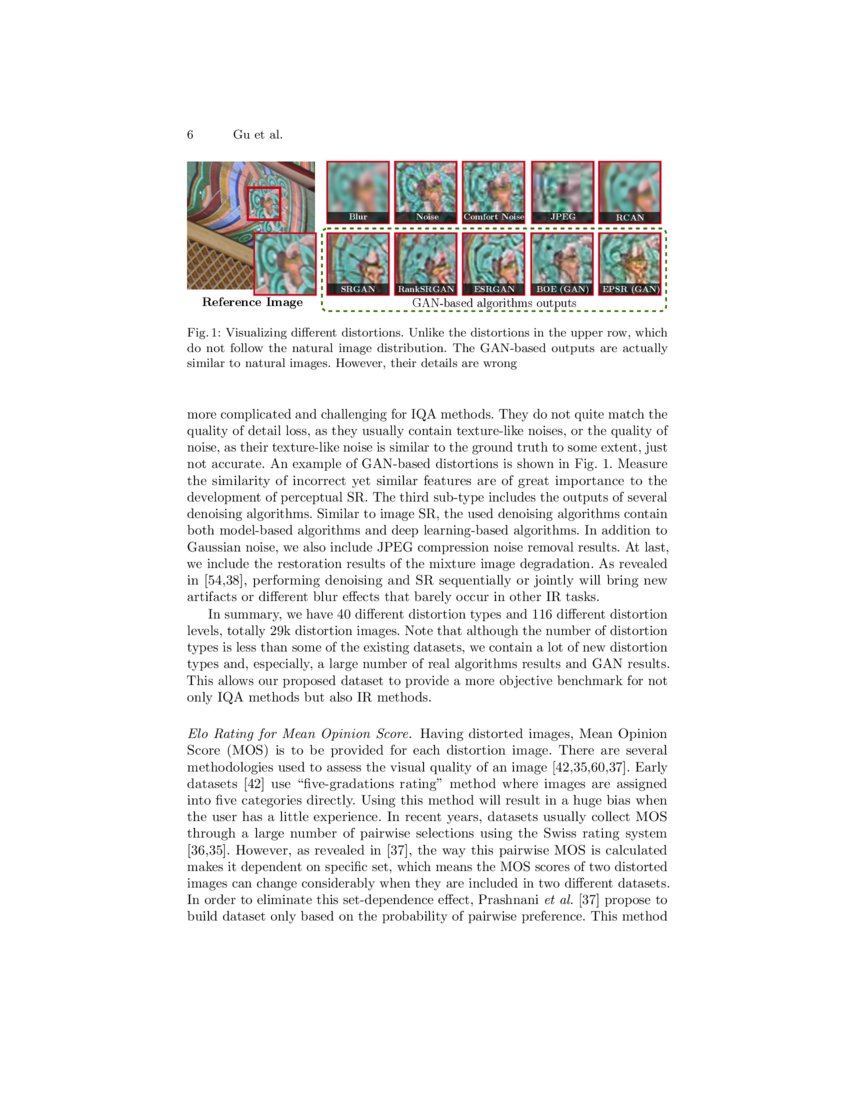 PIPAL: a Large-Scale Image Quality Assessment Dataset for Perceptual Image Restoration | DeepAI