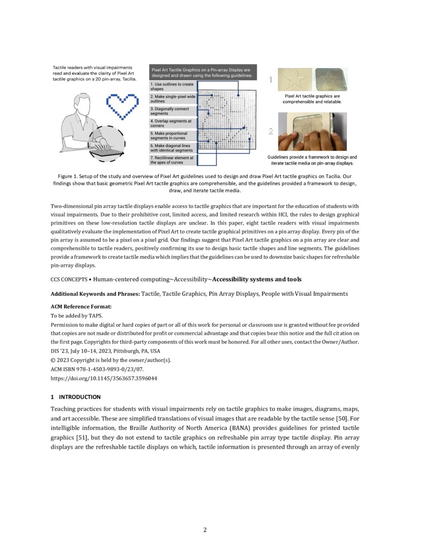 Pixelated Interactions: Exploring Pixel Art for Graphical Primitives on ...