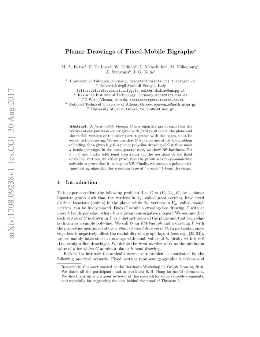 Planar Drawings of Fixed-Mobile Bigraphs | DeepAI