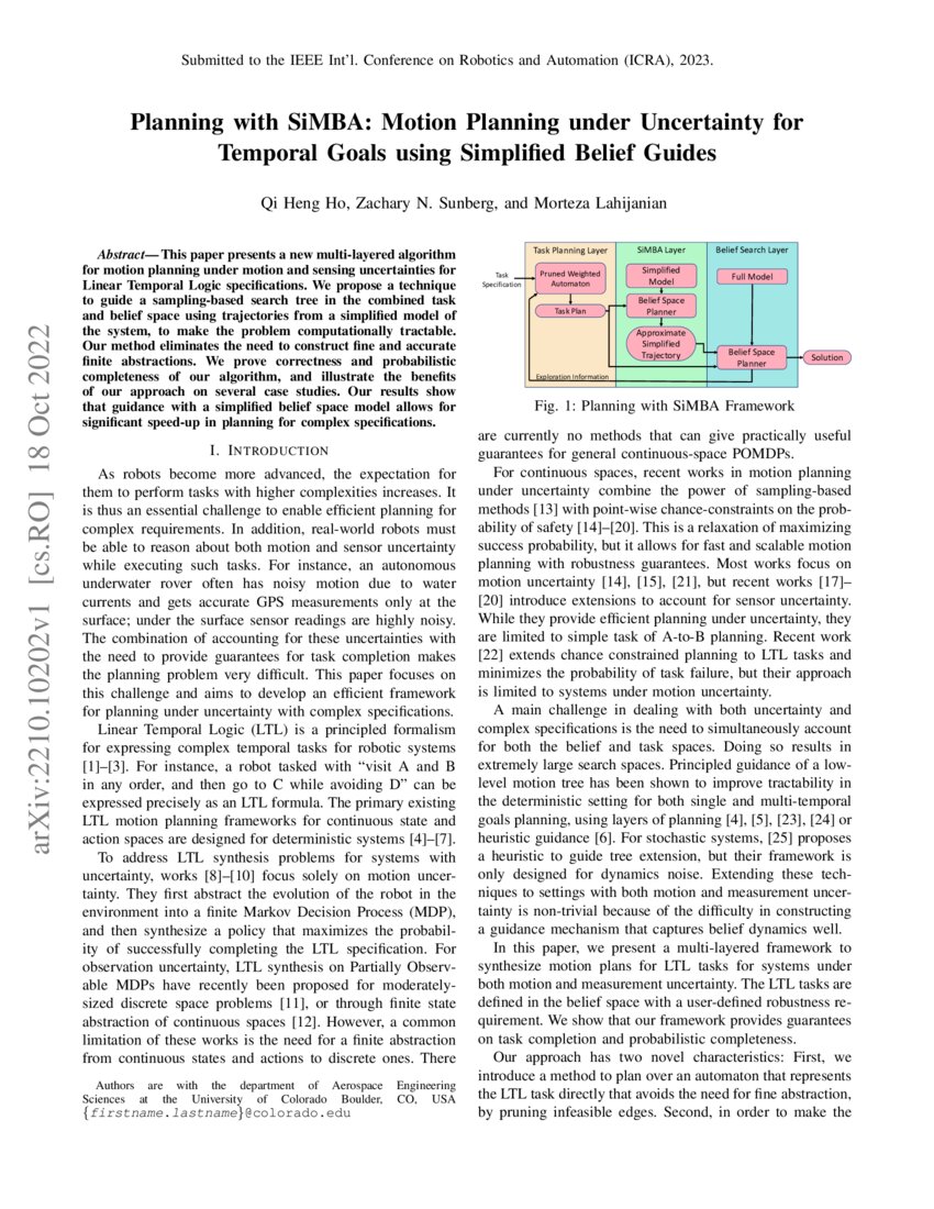 Planning with SiMBA: Motion Planning under Uncertainty for Temporal Goals using Simplified ...