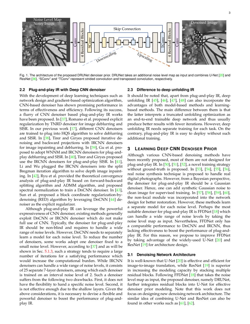 Plug-and-Play Image Restoration with Deep Denoiser Prior | DeepAI