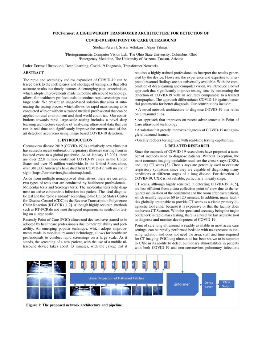 POCFormer: A Lightweight Transformer Architecture for Detection of ...