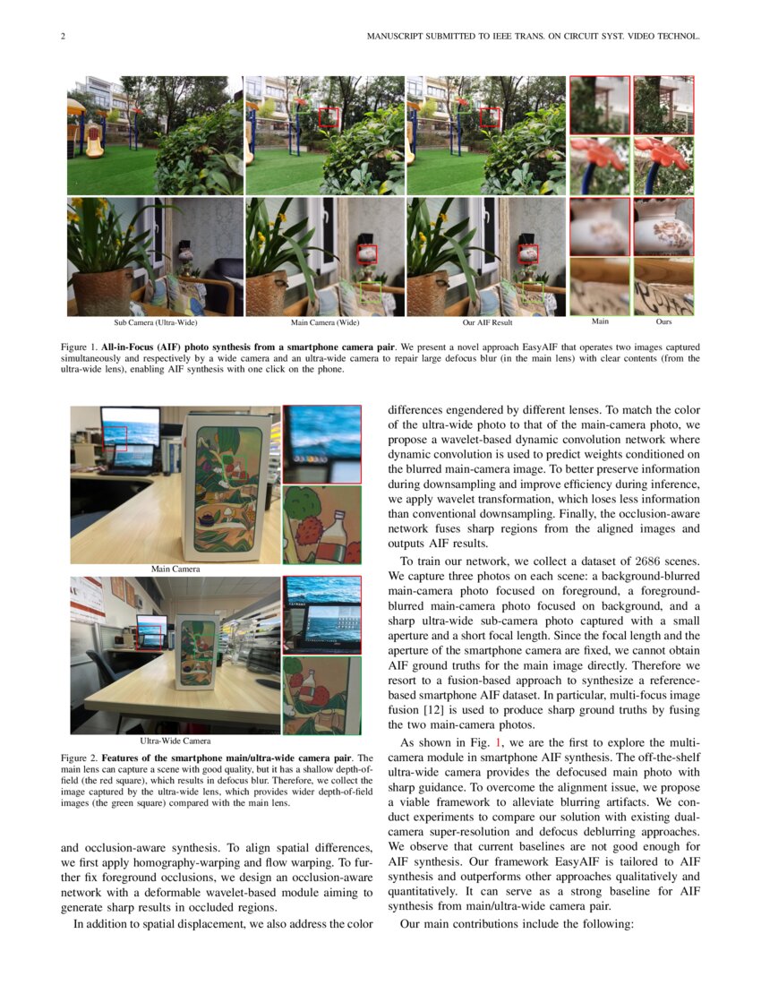 Point-and-Shoot All-in-Focus Photo Synthesis from Smartphone Camera ...