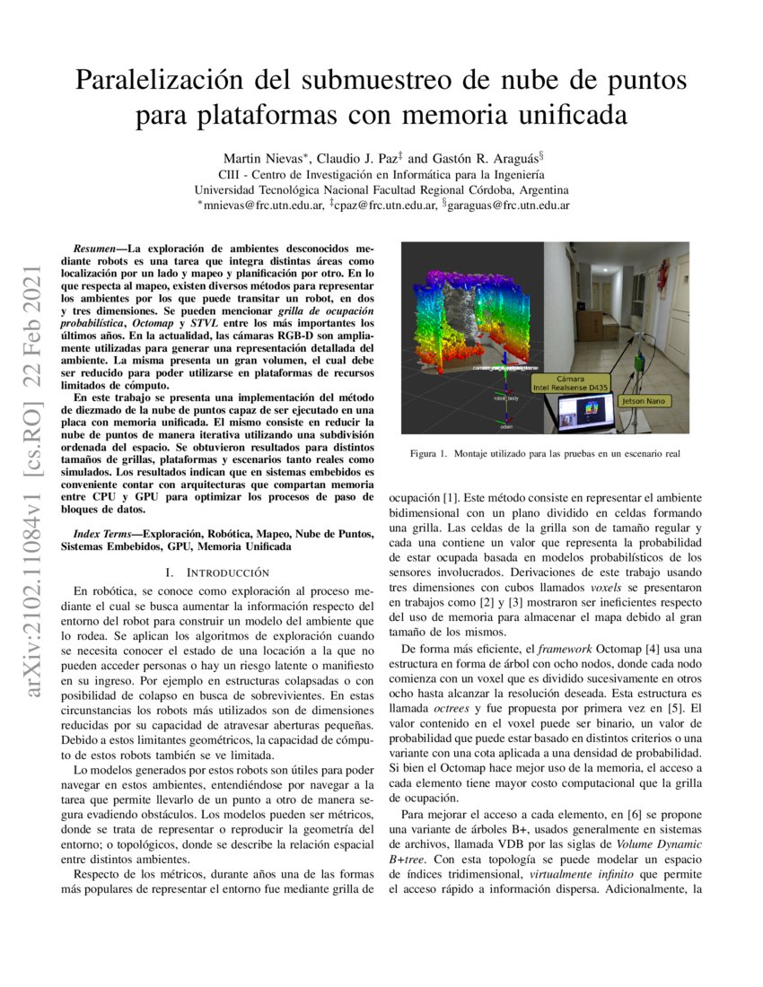 Point Cloud Subsampling Parallelization For Unified Memory Platforms